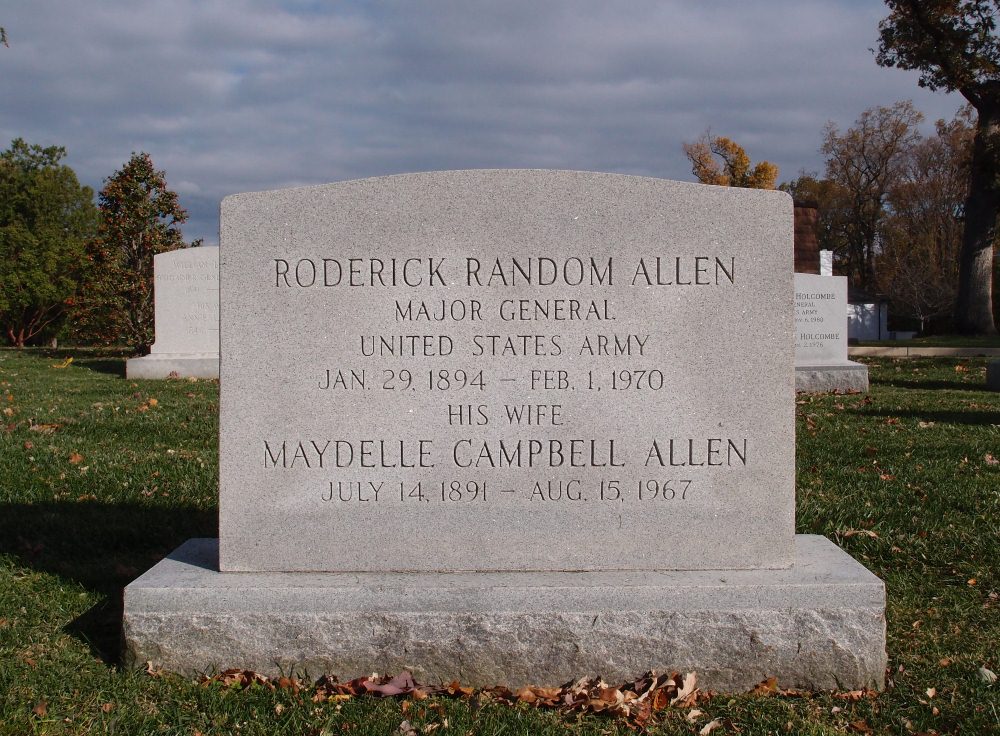 Allen, Roderick Random. | WW2 Gravestone