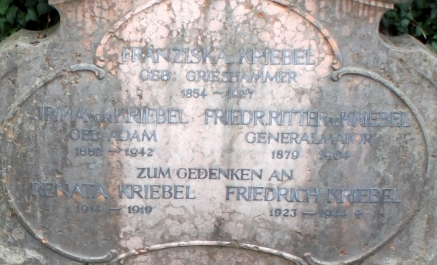 Kriebel, Friedrich Ritter von. | WW2 Gravestone