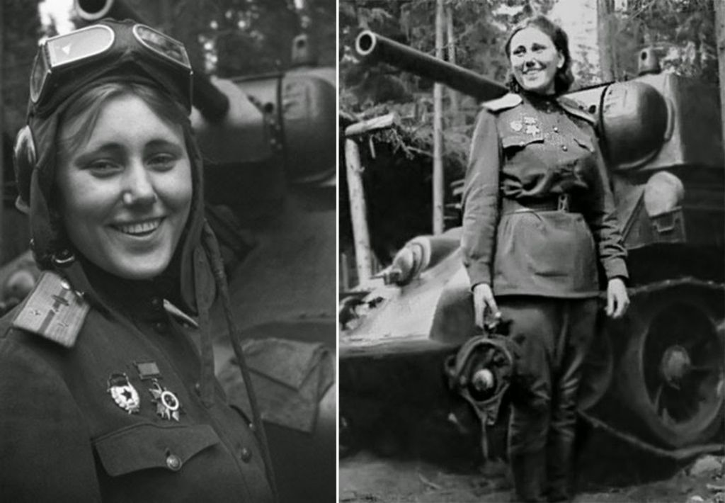 Aleksandra Grigoryevna Samusenko, the only female T 34 tankman in the ...