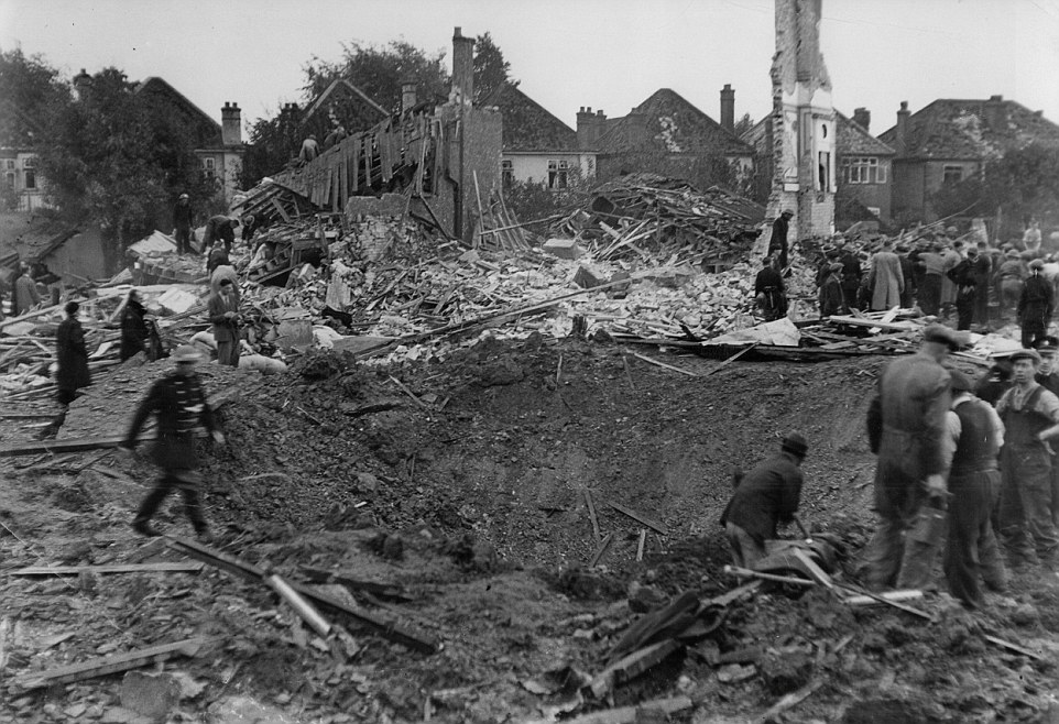 The first V1 to hit London. | WW2 Gravestone