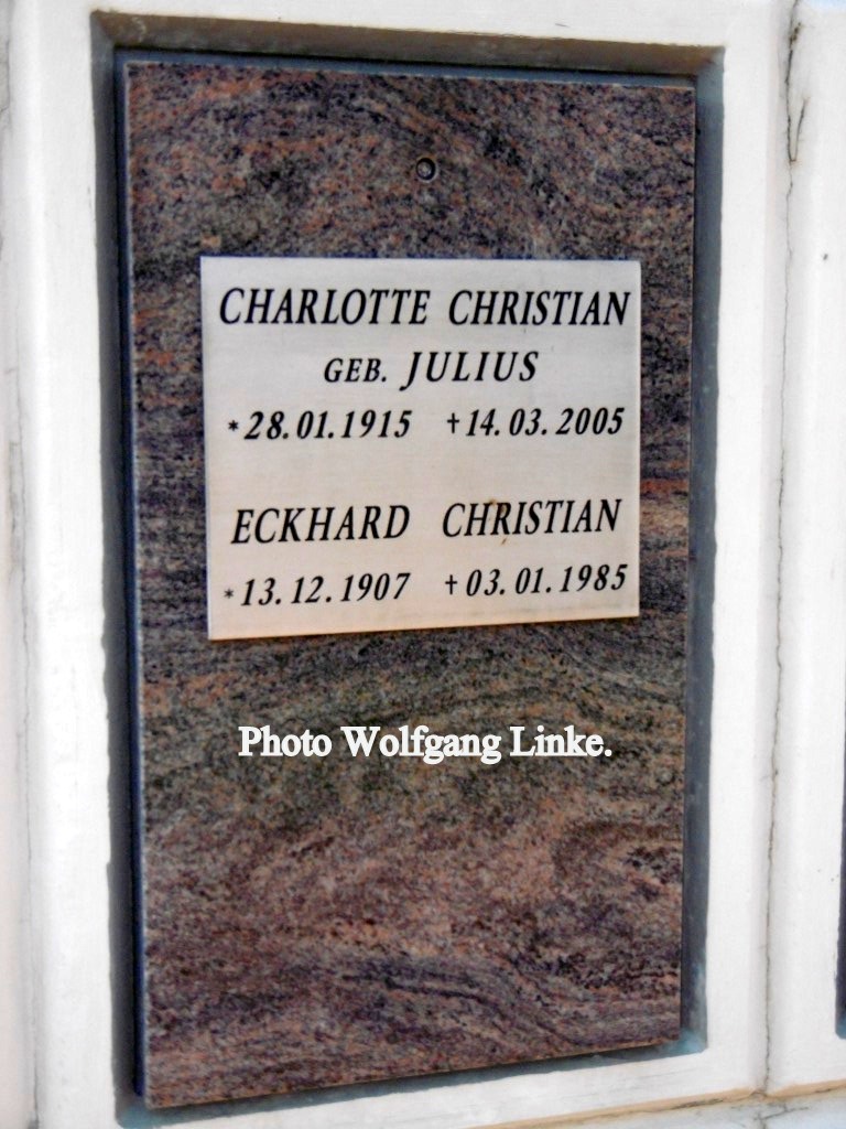 Eckhard, Christian. | WW2 Gravestone