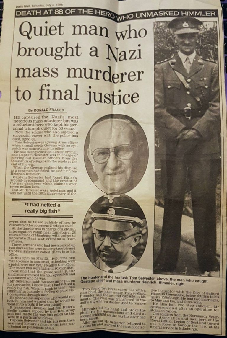 Himmler commits suicide on 23-05-1945, age 44. | WW2 Gravestone