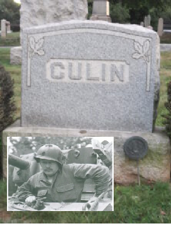 Culin, Curtis Grubb “Bud” and “Hedgerow Buster”. | WW2 Gravestone