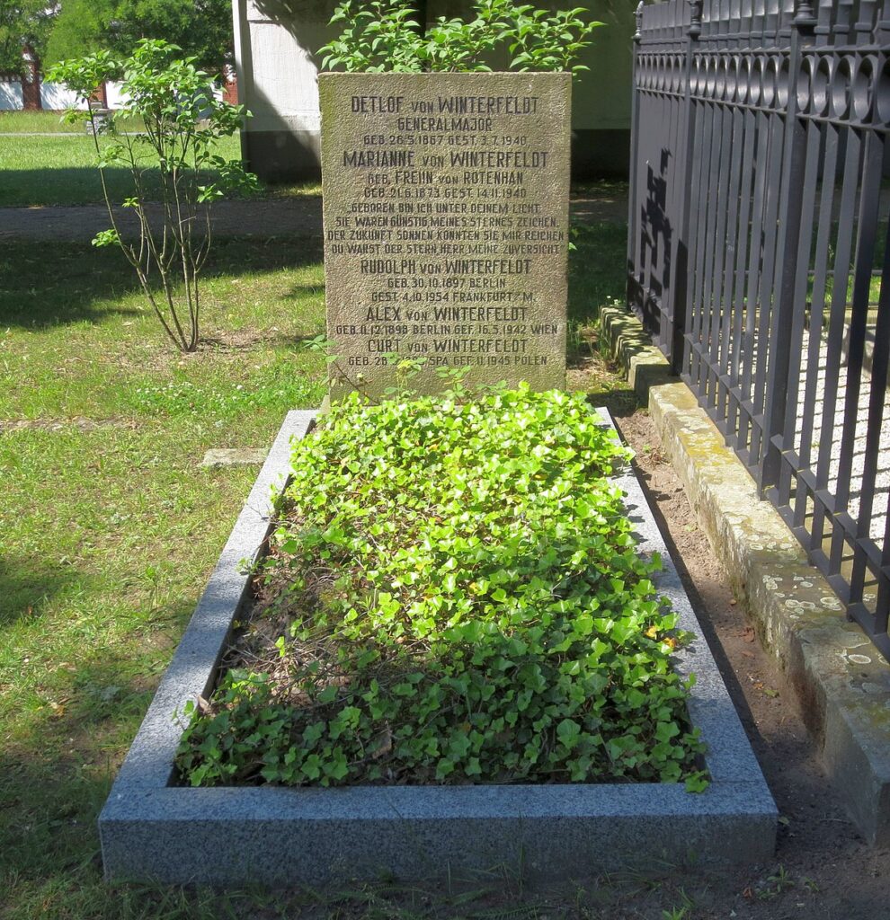 Winterfeldt, Alexander von “Alex”. | WW2 Gravestone