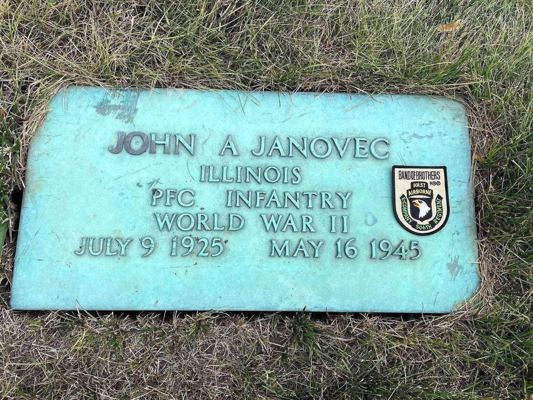 Janovec, John Anthony. | WW2 Gravestone