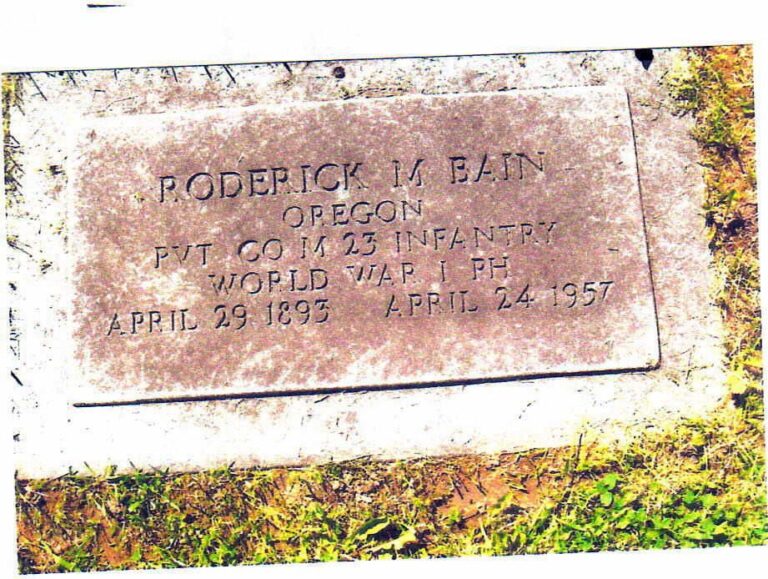 Bain, Roderick George “Rod”. | WW2 Gravestone