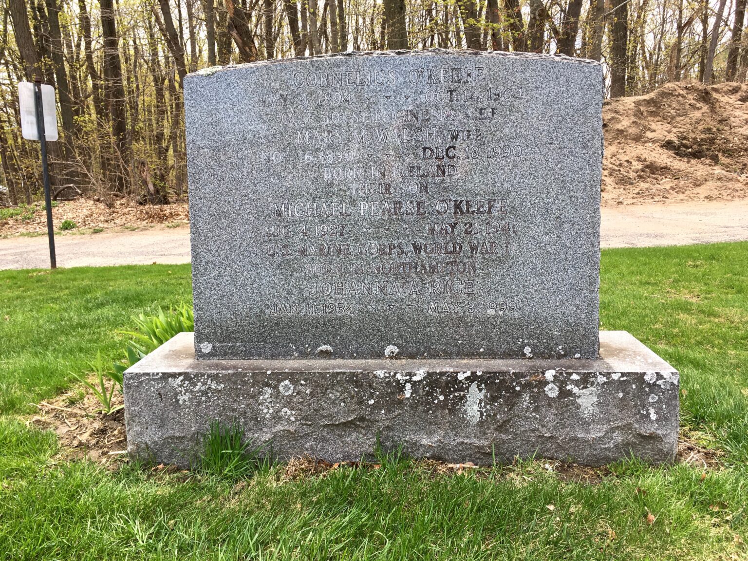 O’Keefe, Patrick Sarsfield “Patty”. | WW2 Gravestone