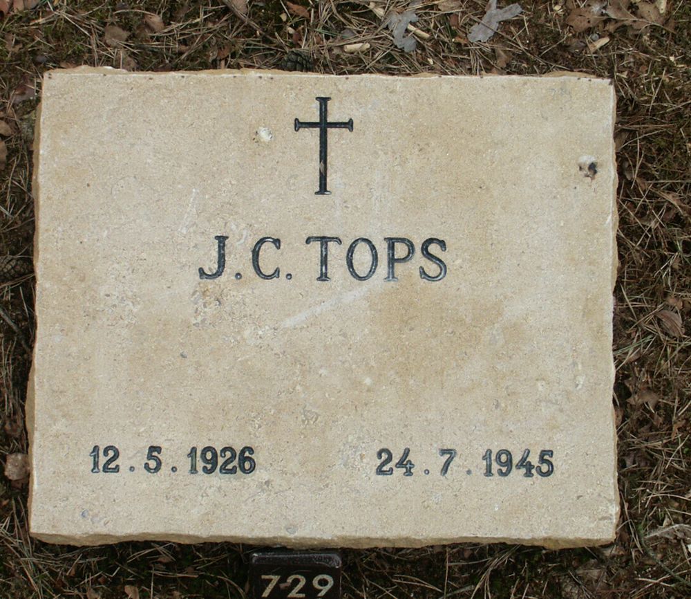 Tops, Jacobus “Jaques” Cornelus. | WW2 Gravestone