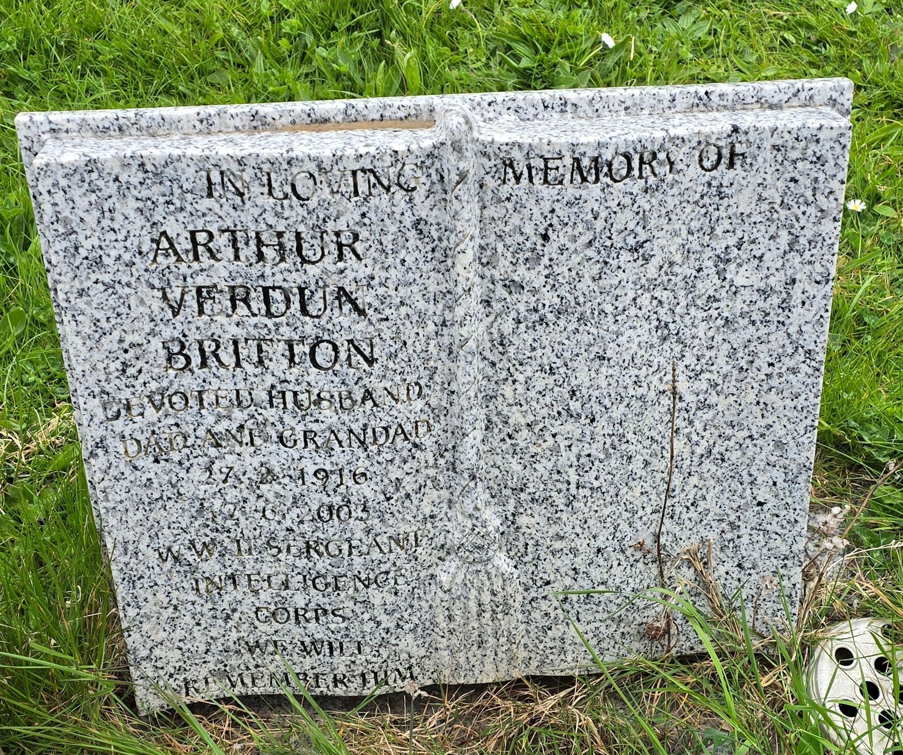 Britton, Arthur Verdun. | WW2 Gravestone
