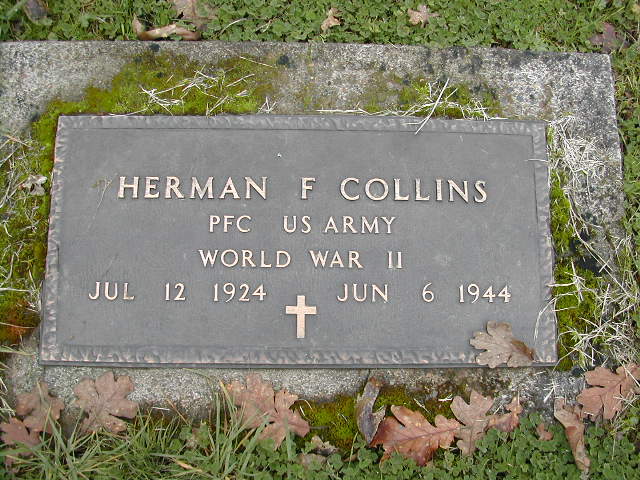 Collins, Herman Fred. | WW2 Gravestone
