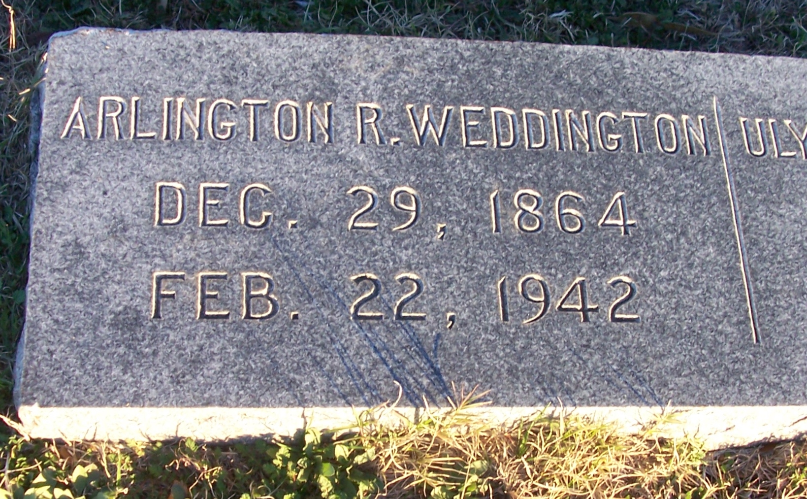Weddington, Leonard Dickson. | WW2 Gravestone
