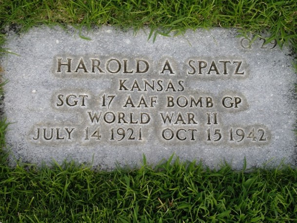 Spatz, Harold Althouse “Skinny”. | WW2 Gravestone