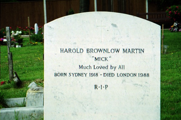 Martin, Harold Brownlow Morgan “Mick”. | WW2 Gravestone