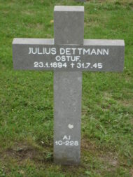 Dettmann, Julius. | WW2 Gravestone