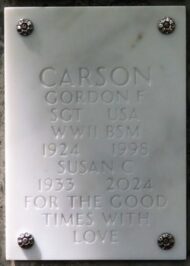 Carson Gordon Floyd ”Gordy”. | WW2 Gravestone